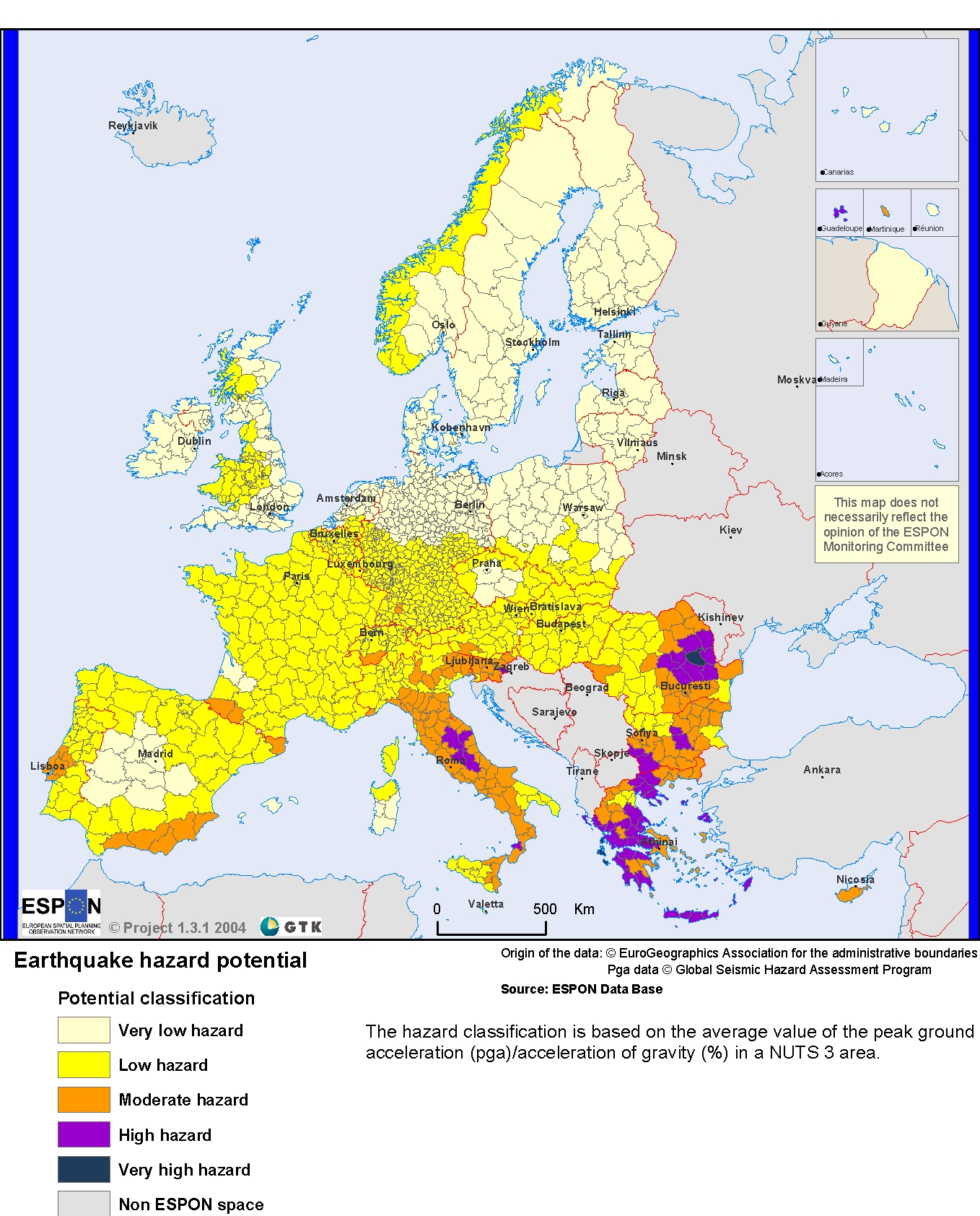Europe: earthquake hazard map | PreventionWeb Europe: earthquake hazard map | PreventionWeb