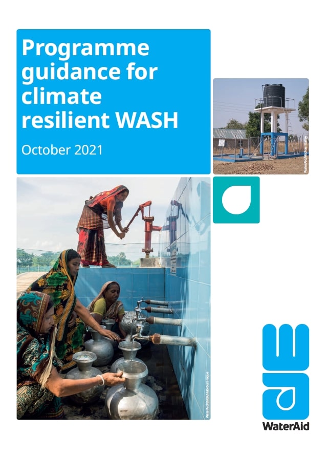 Programme guidance for climate resilient water, sanitation and hygiene ...