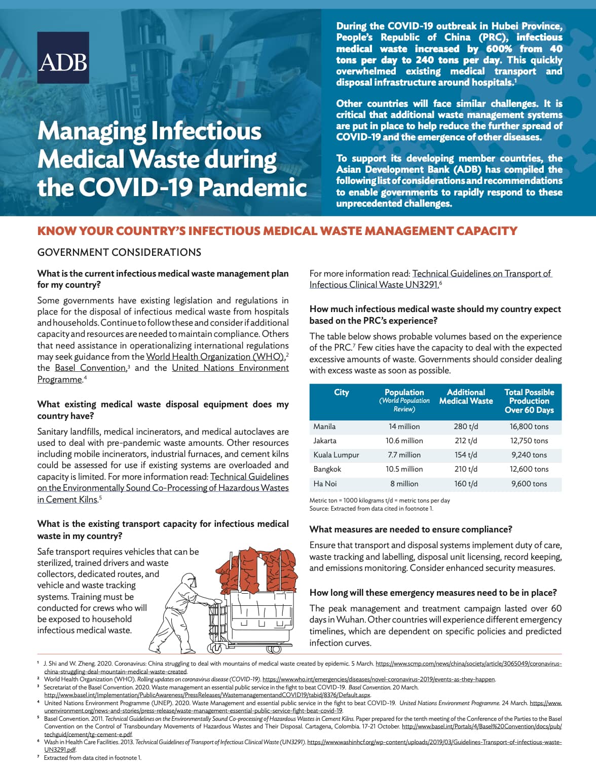 Managing infectious medical waste during the COVID-19 pandemic ...