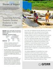 Supporting reforms towards disaster resilience in the Philippines ...