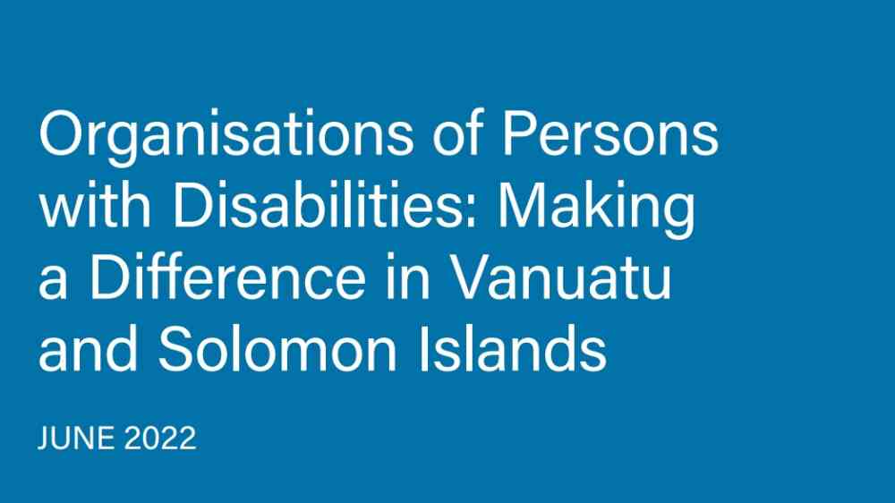 Organisations of persons with disabilities: making a difference in ...