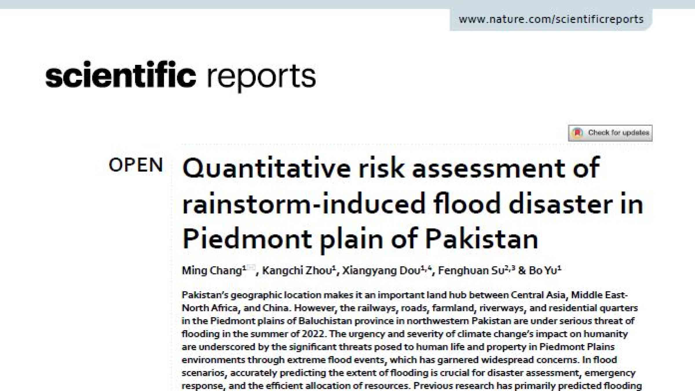 Quantitative risk assessment of rainstorm-induced flood disaster in ...