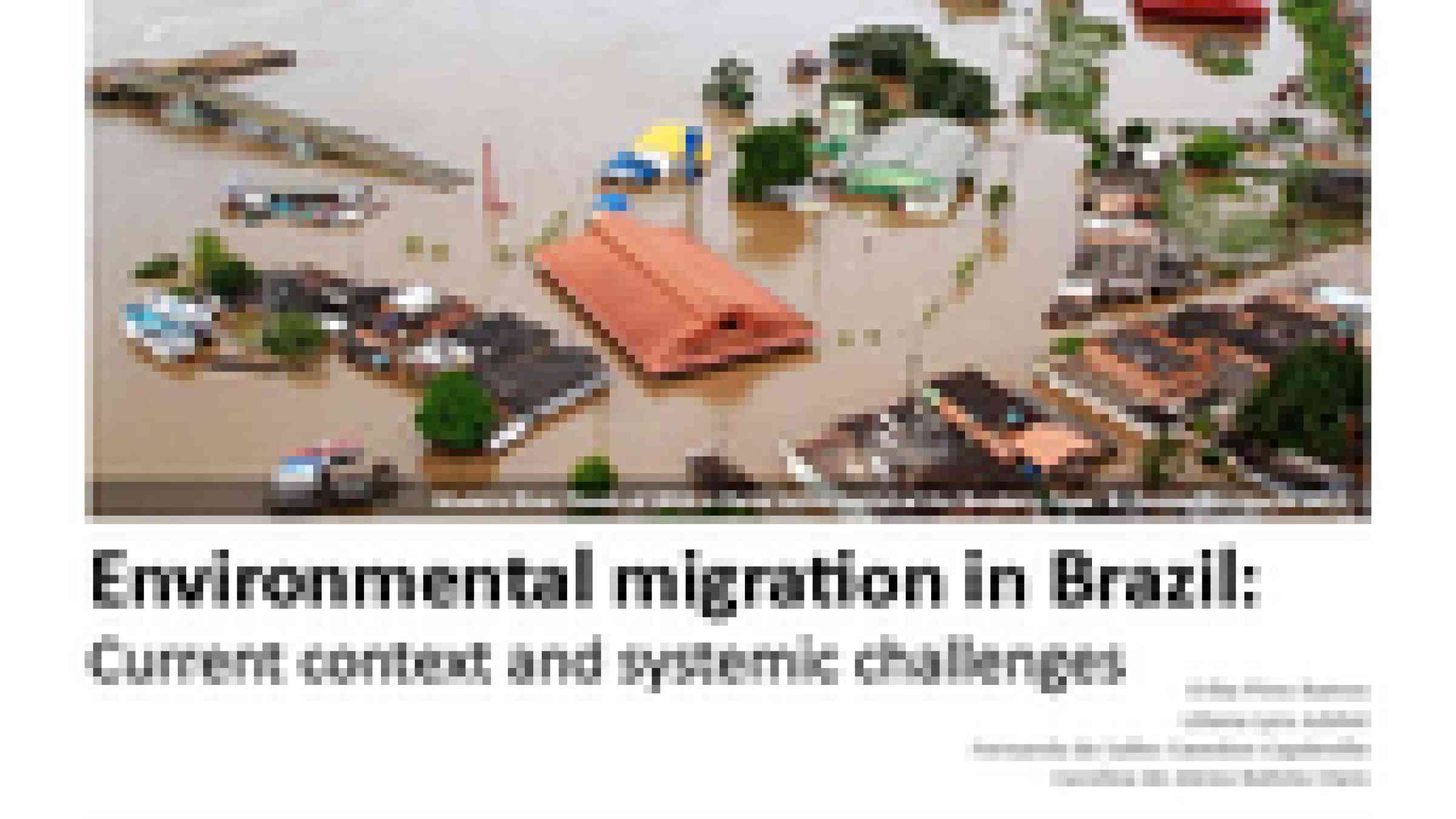 Environmental migration in Brazil: Current context and systemic ...