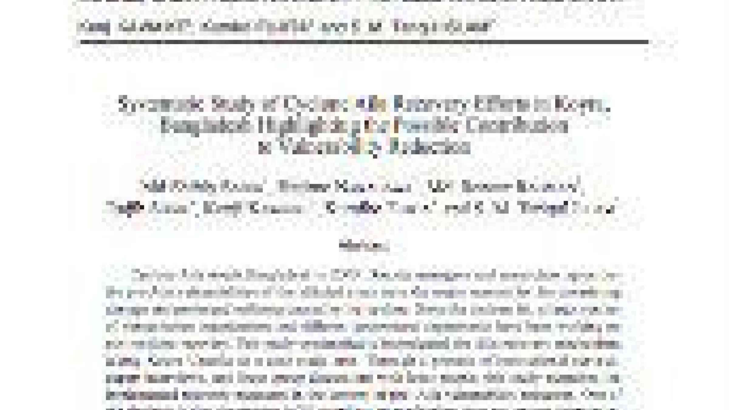Systematic study of Cyclone Aila recovery efforts in Koyra, Bangladesh ...