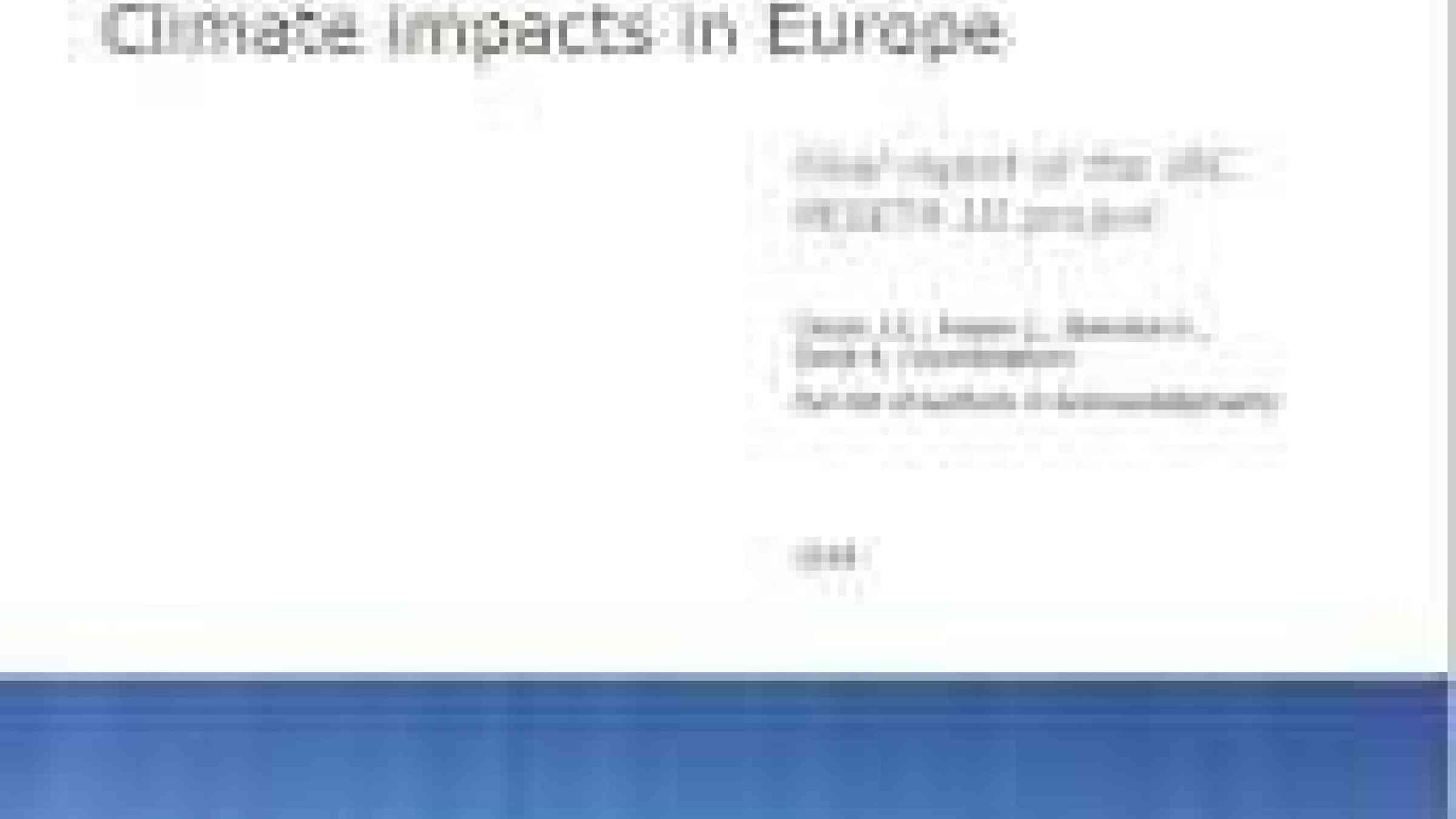 Climate impacts in Europe: Final report of the JRC PESETA III project ... Climate impacts in Europe: Final report of the JRC PESETA III project ...