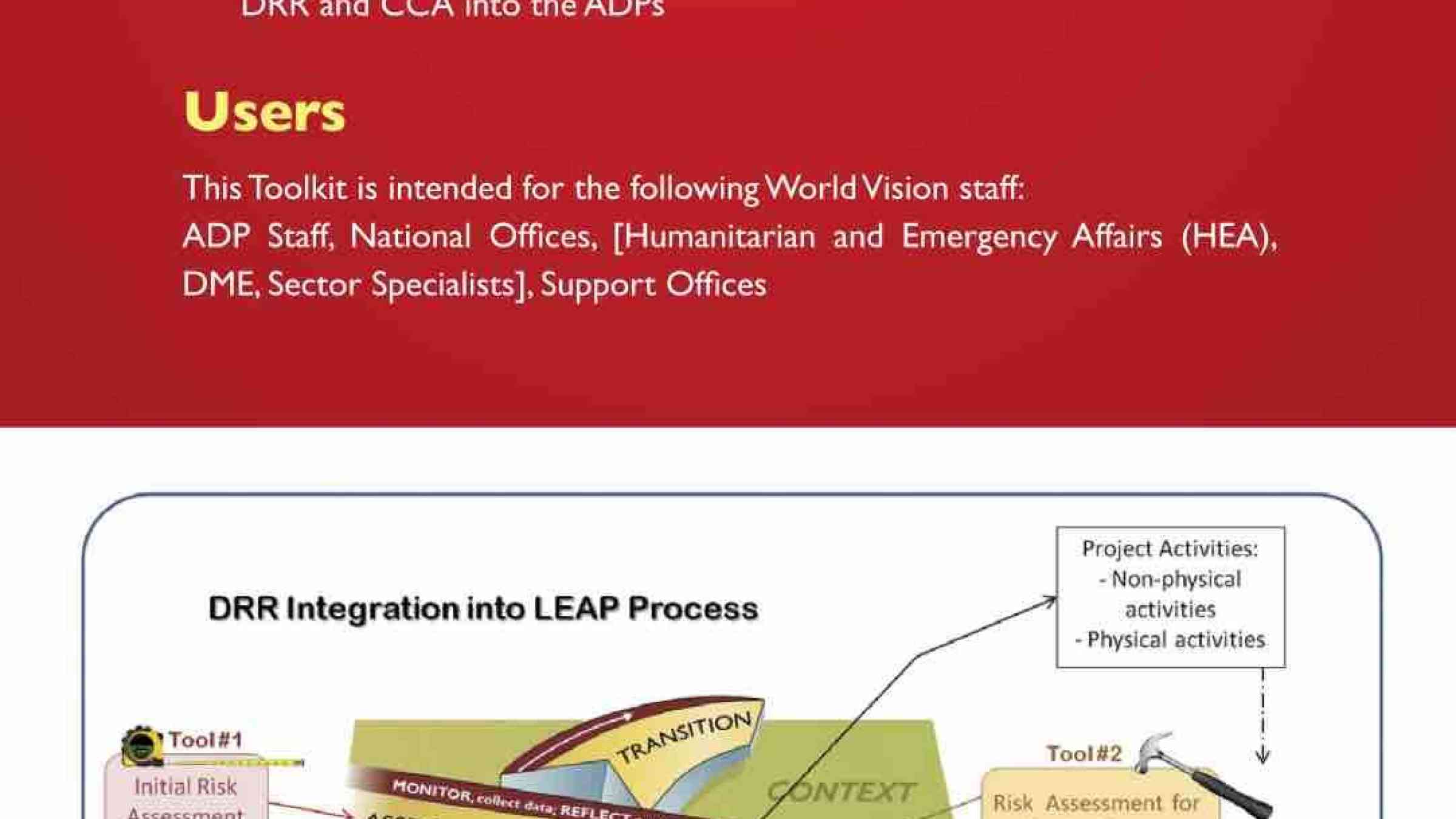World Vision disaster risk reduction toolkit | PreventionWeb