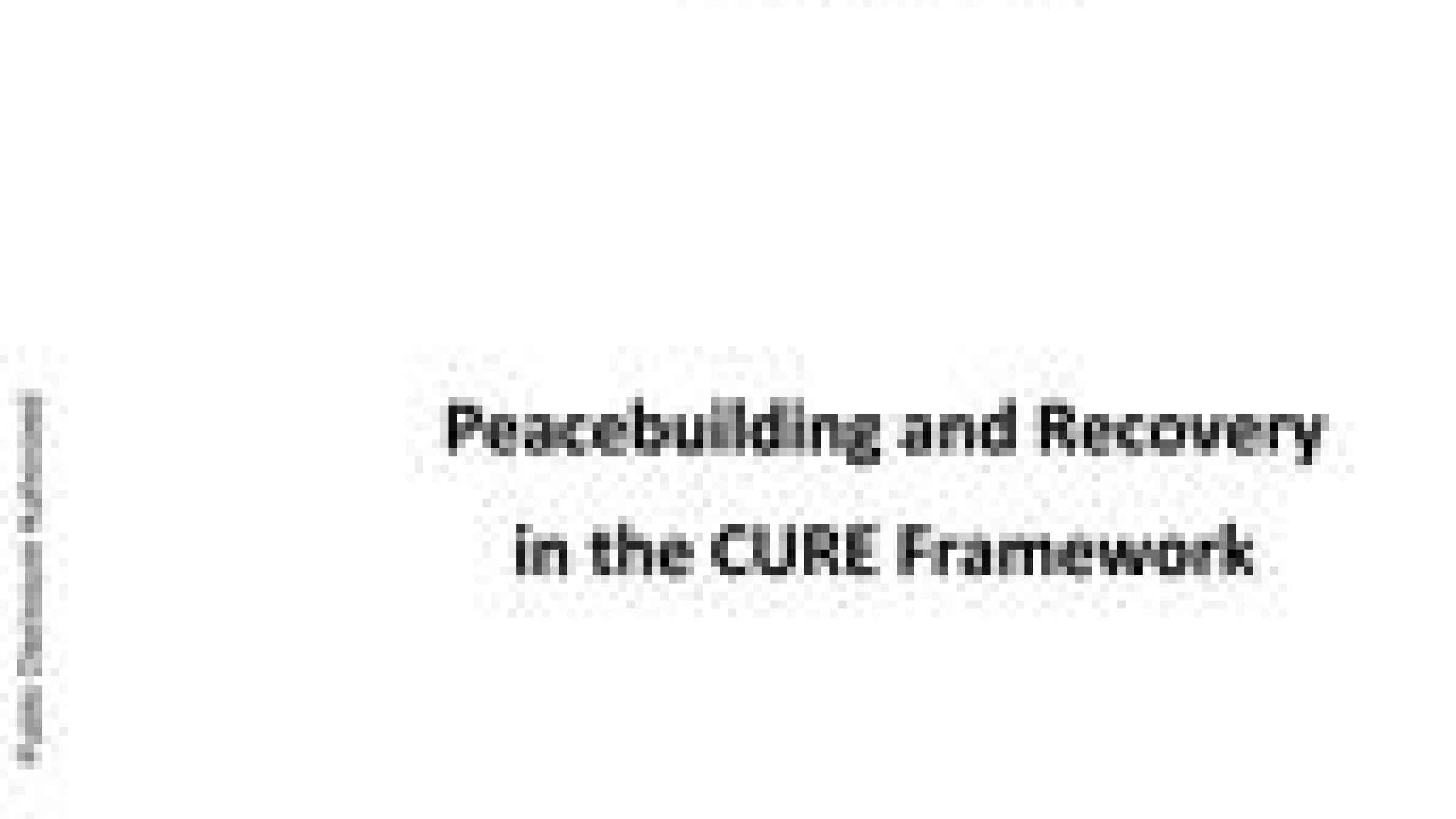 Peacebuilding and recovery in the culture in city reconstruction and ...