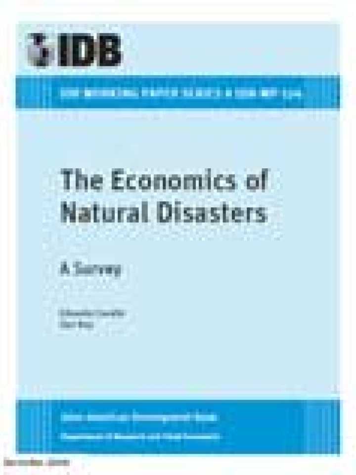 The economics of natural disasters: a survey | PreventionWeb