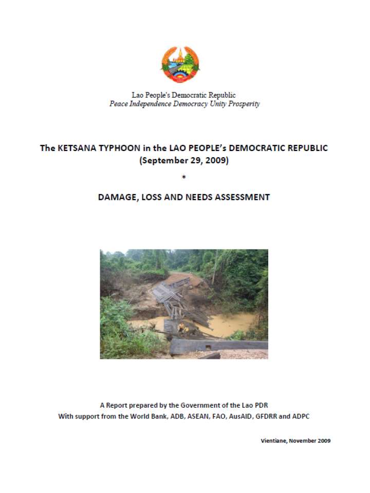The Ketsana Typhoon in the Lao People's Democratic Republic - Damage ...