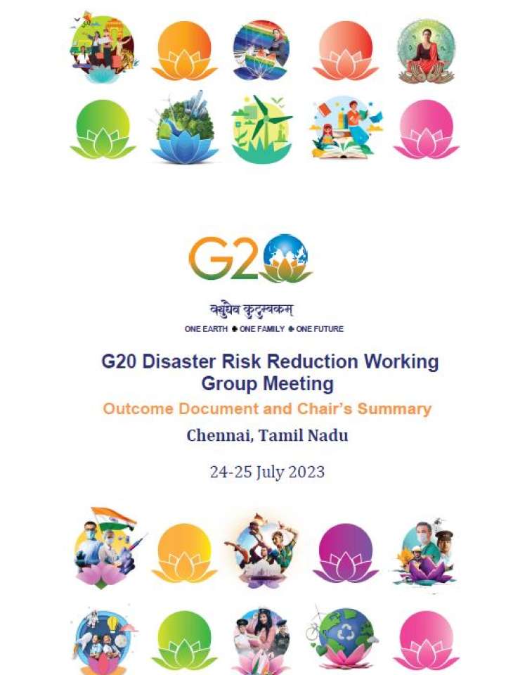 G20 Disaster Risk Reduction Working Group Meeting: Outcome document and ...
