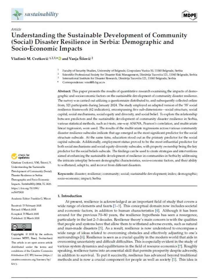 Understanding the sustainable development of community (social ...