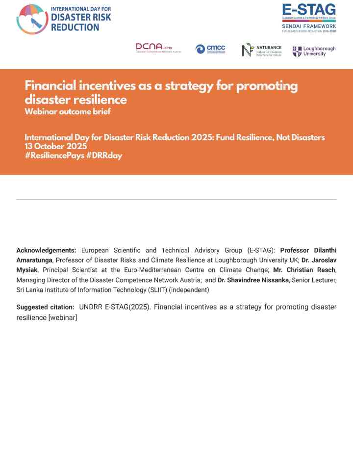 ESTAG webinar outcome brief: Financial incentives as a strategy for ...