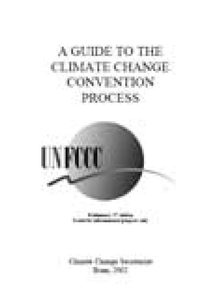 A guide to the climate change convention process | PreventionWeb