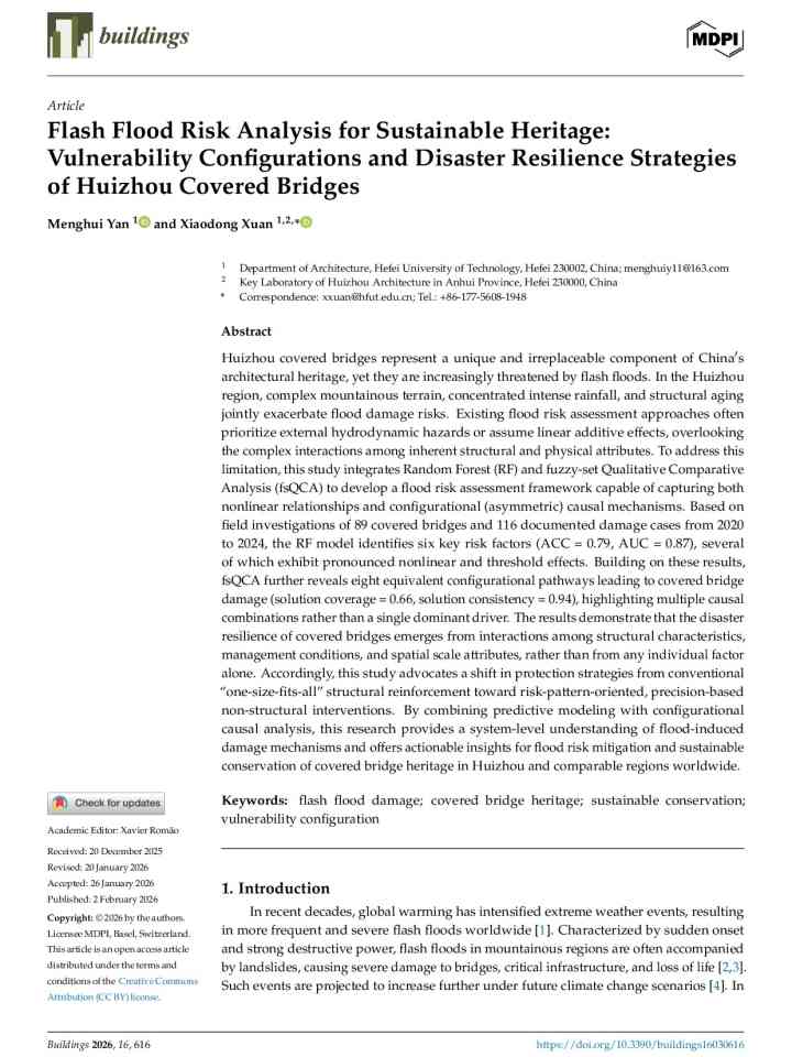 Flash flood risk analysis for sustainable heritage: vulnerability ...
